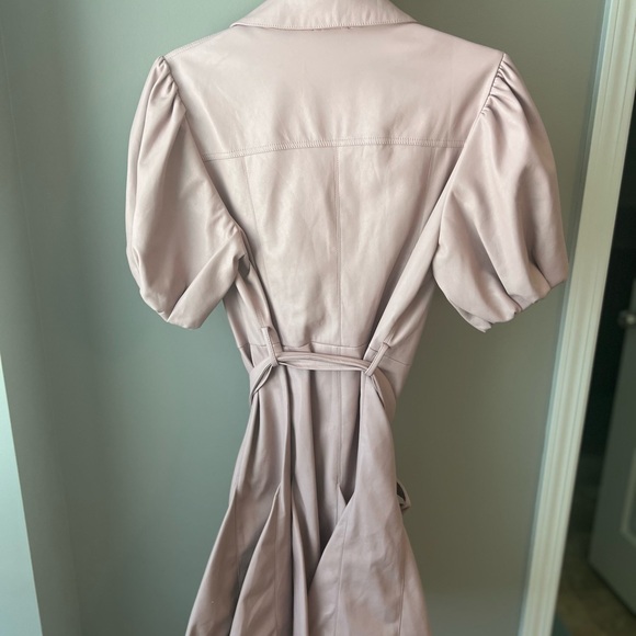 Fate | Dresses | Fate Dusty Pink Faux Leather Dress | Poshmark
